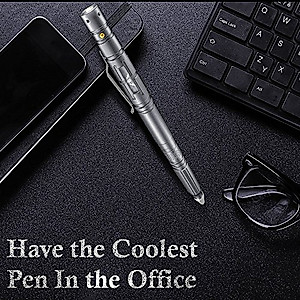 Tactical Pen Gifts for Men – Fathers Day Gift for Dad | LED Tactical Flashlight Multitool for EDC Gear – Cool Gadgets, Tactical Gear, Military Gear, Groomsmen Gifts for Men that Have Everything