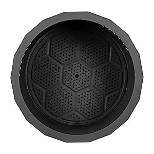 Flash Furniture Titus Commercial Grade Wood Burning Smokeless Outdoor Firepit - Black Finish - 27 inches - Portable - Waterproof Cover