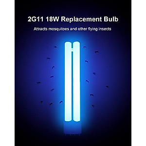 18W H-Shaped Bug Zapper Replacement Bulbs Compatible with 18W Indoor Outdoor Mosquito Lamps for Home with 4 Pin Base