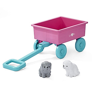 You & Me Twins with Puppies & Pull-a-Along Wagon