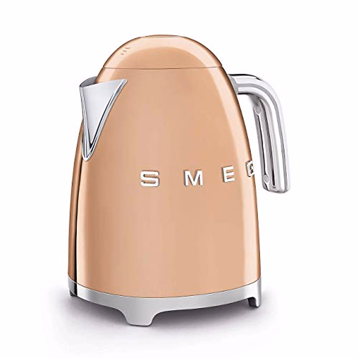 Smeg KLF03RGUS 50's Retro Style Aesthetic Electric Kettle with Embossed Logo, Rose Gold