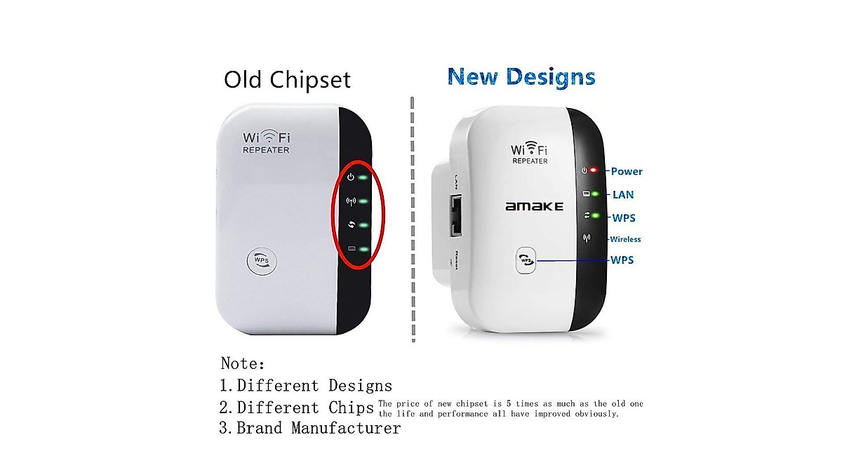 WiFi Range Extender Boosts Coverage Up to 2640 Sq Ft & 25 Devices