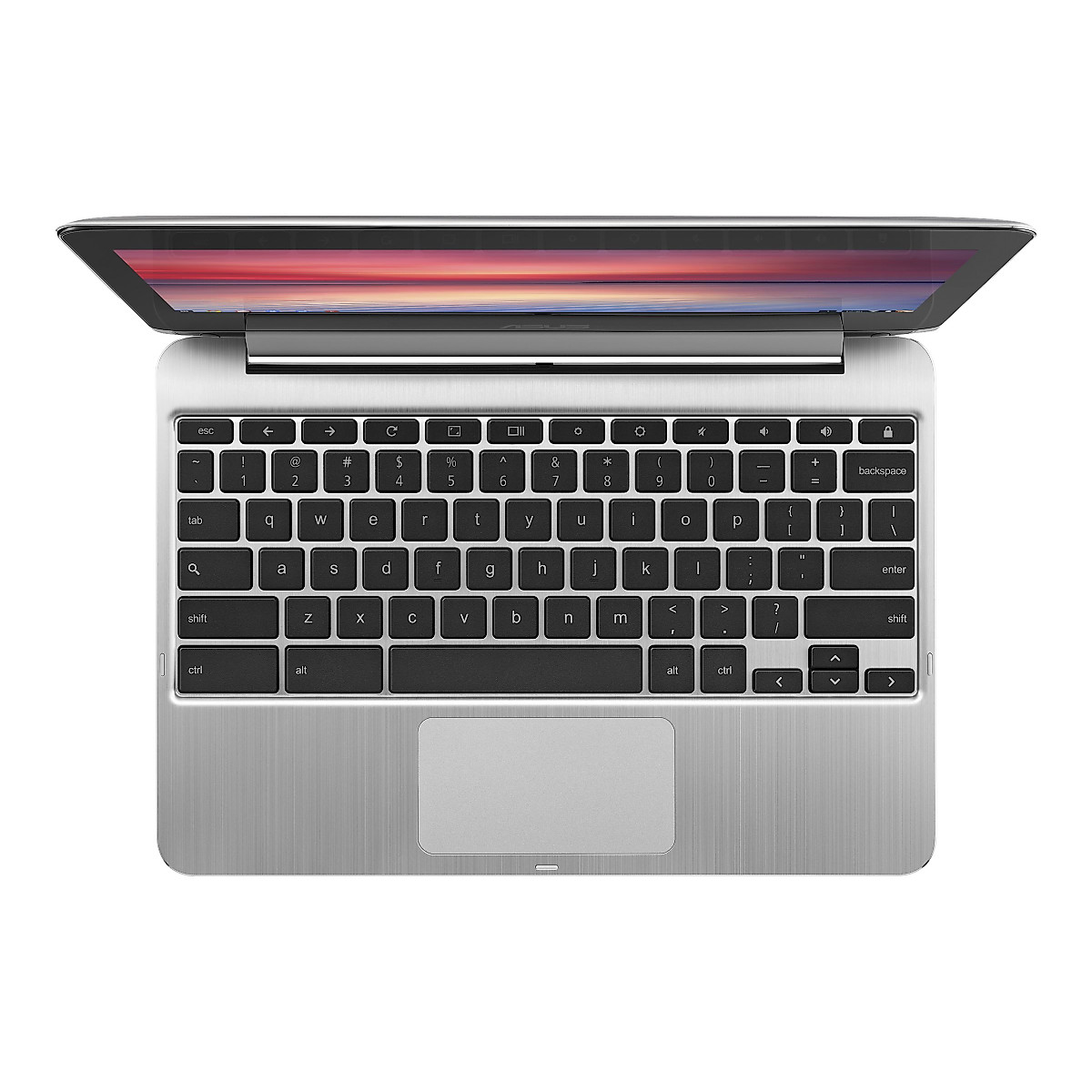 ASUS C100PA-DB01 Chromebook Flip 10.1" Touchscreen Laptop (Quad Core, 2GB, 16GB SSD) - Aluminum Chassis,Silver