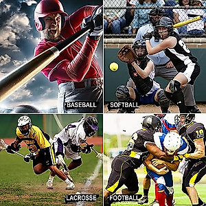 CCBeauty Eye Black, Sweatproof Eyeblack Stick For Baseball Football Softball Lacrosse, Black Face Paint Sports Grease Stick For Pro Performance, Game Day Cheer Playoffs Accessories for Players & Fans