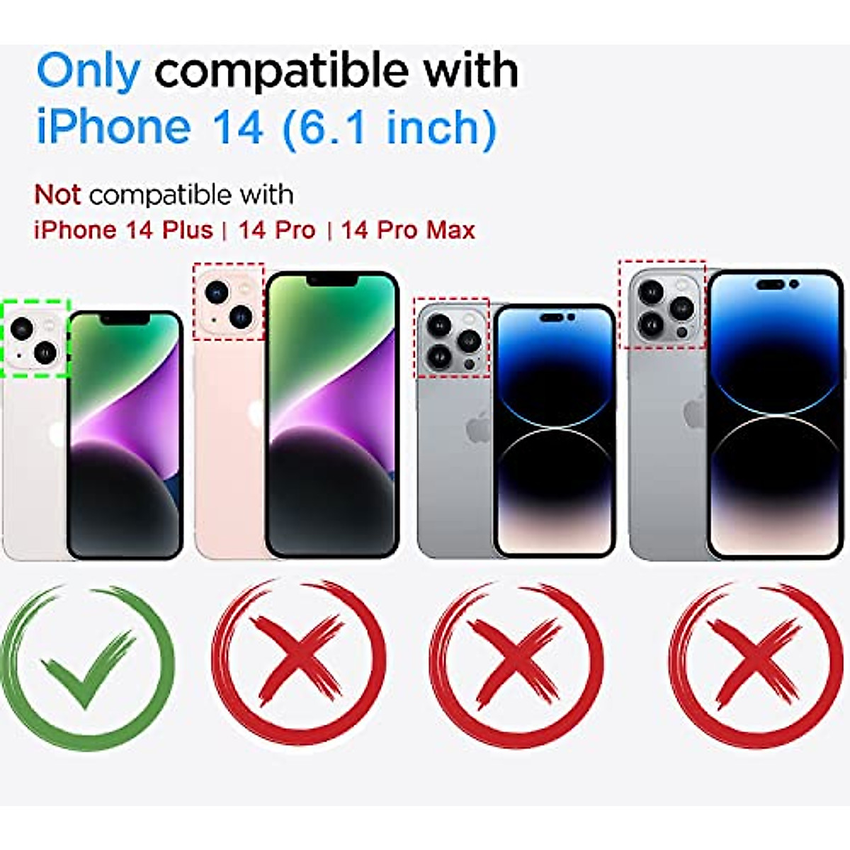 WATEFULL for iPhone 14 Case Wallet Card Holder with Kickstand Ring, iPhone 14 Case Cover 6.1” with Sliding Card Slot Hybrid Shockproof Bumper [Integrated Camera Cover] with 1 Screen Protector (Pink)