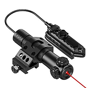 RL55 Red Laser Sight Red Dot 650nm Rifle Scope with 20mm Picatinny Mount and Pressure Switch Included
