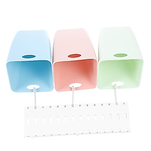 Zerodeko 3 Sets Sorting Trash Can Trash Container Hanging Trash Cans Kitchen Garbage Bin Recycling Bin Garbage Can Waste Paper Basket Desktop Office Plastic Classification Bucket