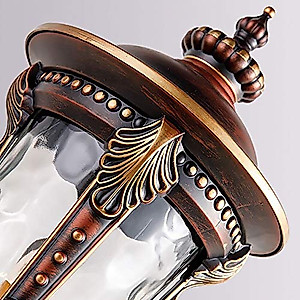 ZSEDP Outdoor Lamp Wall Headlights Pastoral Style Doorpost Lamp Balcony Lamppost Headlight Wall Lamp Standing Lamp Waterproof Lawn Lamp