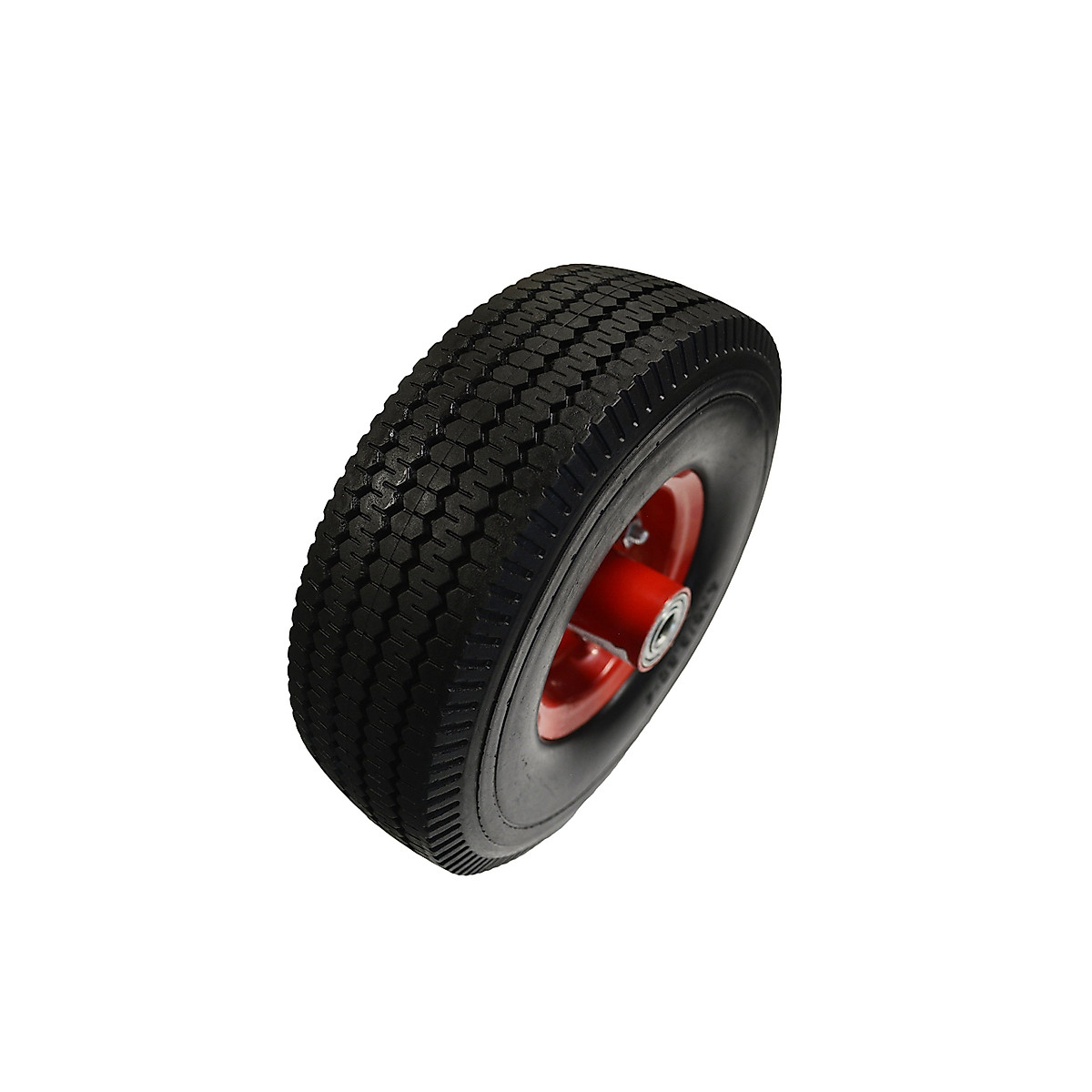 10" Flat Free Hand Truck Tire 4.10/3.50-4 (Hard Foam Design)