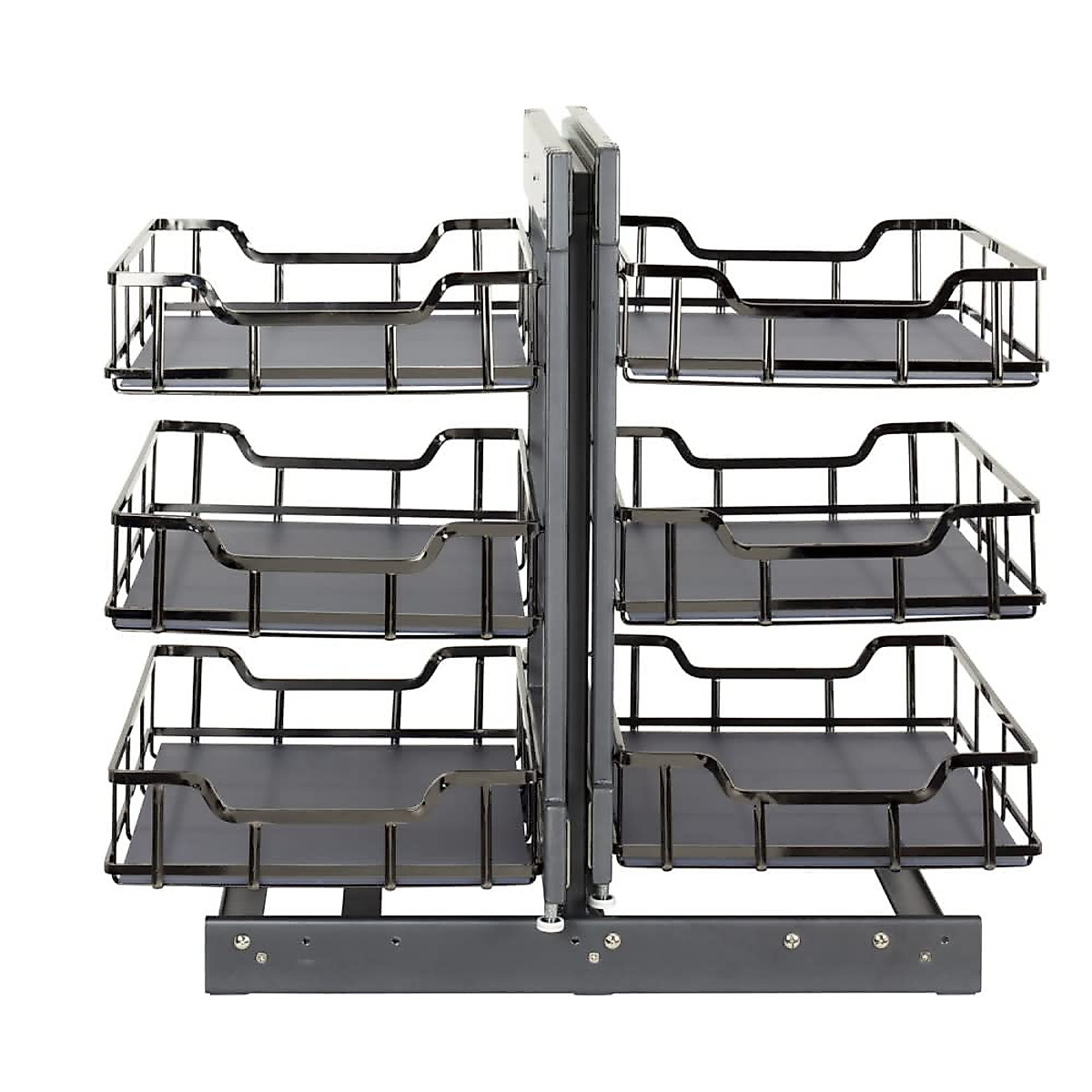 Storage with Style Black Nickel 18" Full-Height Blind Corner Organizer