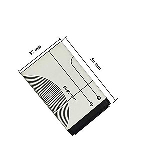 YMDJL BL-5C 3.7V Real Capacity 1000mAh Rechargeable Battery Suitable for Household Portable Radio with Overcharge Protection 2 Pieces