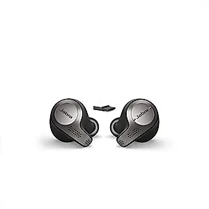 Jabra Evolve 65t True Wireless Bluetooth Earbuds, UC Optimized – Superior Call Quality and Connectivity – Passive Noise Cancelling Earbuds with up to 15 hours of Battery Life with Charging Case
