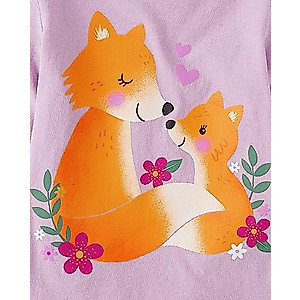 The Children's Place Baby-Girls And Toddler Girls Long Sleeve Graphic T-shirt 2-pack Fox/Camping 2T