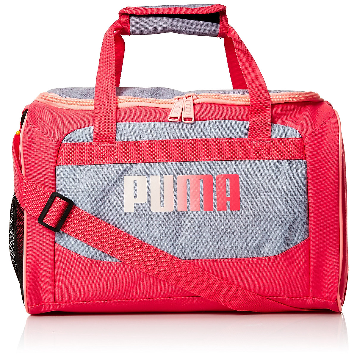 PUMA unisex child Puma Evercat Transformation Jr duffel bags, Grey/Pink, One Size US
