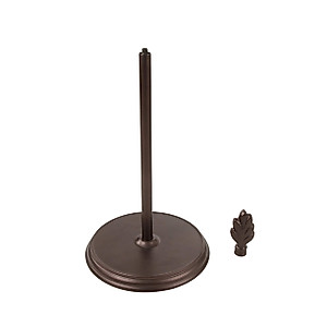 Spectrum Diversified Leaf Paper Towel Holder, Cast Iron Countertop Paper Towel Dispenser, Nature-Inspired Kitchen Countertop Paper Towel Holder, Holds Both Standard & Jumbo Rolls