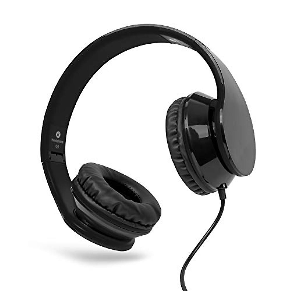 EONON Active Noise Cancelling Headphones Wired, Over Ear with Mic, Sound Cancelling Headphones Foldable Lightweight L0326/C1100A/C1100B/L0299A/L0322/L0325 Car DVD Player - A0136B（Black）