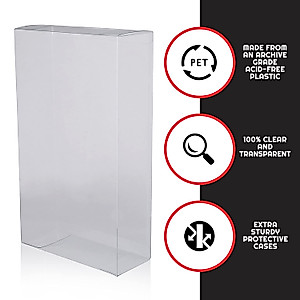 EVORETRO Action Figure Display Box Case Protector for Marvel Legends Series 6 inches Action Figure Toy Boxed -10 Pack - Ultra Clear PET Plastic, Scratch Resistant Protective Cases