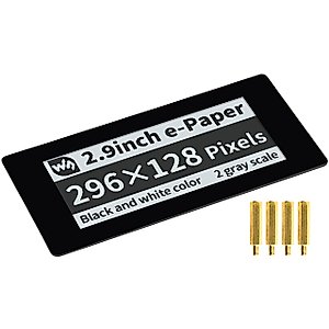 waveshare 2.9inch Capacitive Touch e-Paper Module for Raspberry Pi Pico, 296×128 Pixels, Black/White Two-Color, SPI / I2C Interface, Support Partial Refresh