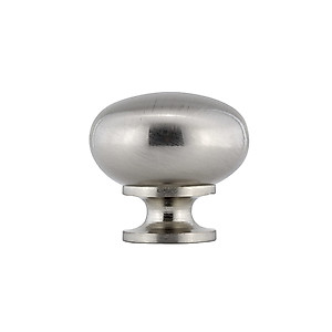 Richelieu Hardware DP3295195 (10-Pack) Buffalo Collection 1 1/4-inch (32 mm) Brushed Nickel Modern Cabinet and Drawer Knob for Kitchen, Bathroom, and Furniture