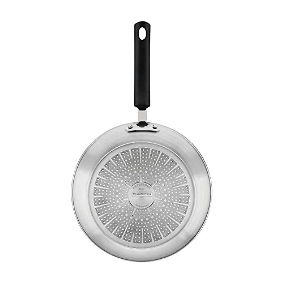 Tramontina Non-Stick Frying Pan with Silicone Handle for Induction, Electric, Gas and Ceramic Glass Hobs, Cookware, Kitchen, 24 cm, 1.6 Litre, 20888024, Dark Grey