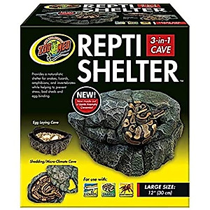 Zoo Med Reptile Shelter 3 in 1 Cave, Large