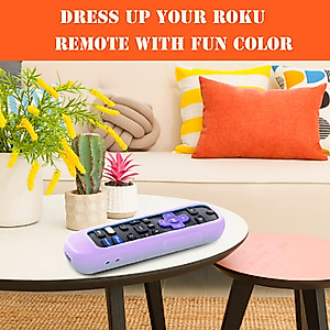 2 Pack Case for Roku Voice Remote Pro, Cover for Roku Headphone Remote Rechargeable Controller Silicone Sleeve Skin Glow in The Dark