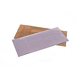 Silver Foil Envelope - Newly Improved Pack of 25 Attractive Envelopes with Thick Paper Backing for Wrapping 1.55oz Hershey/ Chocolate/ Candy Bars – Easy to Fold and Seal - Best Gift Wraps