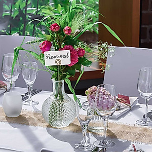 DOVEKERY 40 Pieces Metal Wire Floral Place Card Holder Pick, 13in Gold Photo Clips Table Name Number Picture Holder Clips for Wedding Party Favor