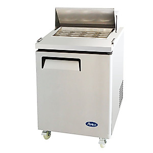 Atosa MSF8305 Single Section 27" Mega Top Sandwich Salad Prep Table (12) 1/6 Pans