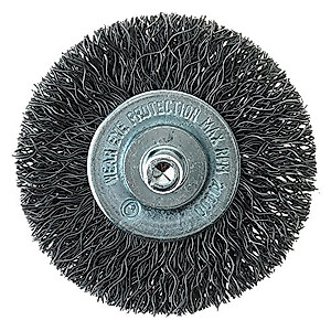 Mercer Industries 182020 - 2" x 1/4" Shank Crimped Wire Wheel, .014 Carbon Steel Wire