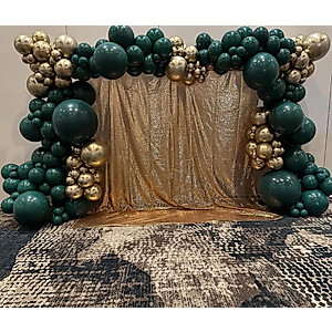 Green and Gold Balloon 75PCS,Green Gold Balloons Party Decorations of 12in and 5in Green Gold Latex Balloons for Birthday Decorations,St.Patrick's Day,Baby Shower,Graduation,Jungle Party Decora