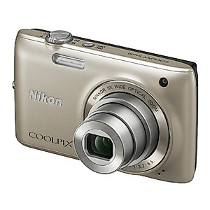Nikon COOLPIX S4100 14 MP Digital Camera with 5x NIKKOR Wide-Angle Optical Zoom Lens and 3-Inch Touch-Panel LCD (Silver)
