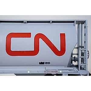Bachmann Trains - Canadian 4 Bay Cylindrical Grain Hopper - Canadian National - HO Scale