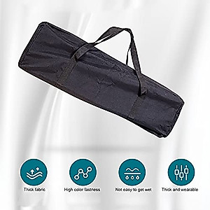 LVOERTUIG BBQ Tool Storage Bag,Oxford Grill Tool Carry Bag, Waterproof Outdoor Picnic Cooking Tools Bag Carry Bag for Camping Car Trip Outdoor Camping (Black,Size:24.41x 5.12 x 9.45inch)