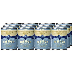 Blue Buffalo Freedom Grain Free Natural Puppy Wet Dog Food, Chicken 12.5oz cans (Pack of 12)