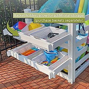 Zippity Outdoor Products ZP19061 36" W x 64" L x 38" H Zippity Poolside Deckbox Storage Organizer