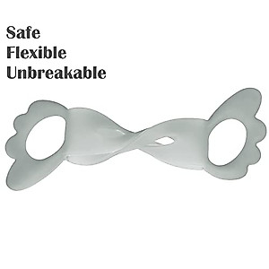 haakaa Gen.3 Glass Baby Bottle Handle - Silicone Baby Bottle Cover | Wide Neck Bottle Grip for 0m+ 6m+Breastfeeding Babies - Grey