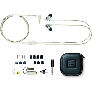 Shure SE846 PRO Gen 2 Wired Sound Isolating Earphones, Secure in-Ear Earbuds, High-End Professional Sound, Hi-Def Four Drivers, Upgraded Sound Filters, Durable Quality, Customizable Frequency - Clear