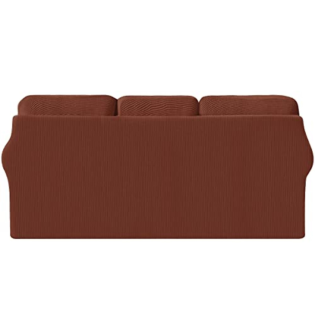subrtex 7 Pieces Sofa Covers,Multifunctional Sofa Slipcovers with Separate Cushion Covers and Seperate Backrest Covers Furniture 3 Seaters Protector(Large,Brick)