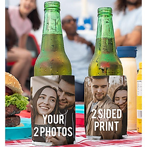 VictoryStore Custom Can Coolers with Custom Text - 12 Pack, 16 oz Capacity, Multicolor, Polyester and Foam Material