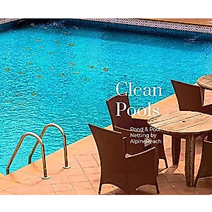 AlpineReach Koi Pond Netting Kit 15 x 20 ft Black Heavy Duty Woven Fine Mesh Net Cover for Leaves - Protects Koi Fish from Blue Heron Birds, Cats & Predators – Reusable & Stakes Included