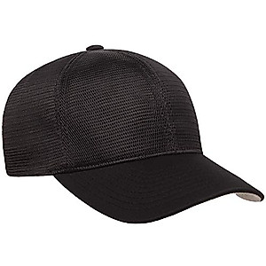 Flexfit Men's 360 Omnimesh Cap, Black, XX-Large