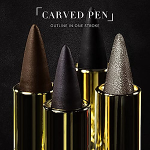 UNIFULL 4 color Gel Eyeliner, Cream Eyeliner Tool Smudge Proof Eyeliner Pencil Matte Black Eyeliner Pencil Tattoo Eyeliner Pen Eyeliner Gel Stick Makeup Eye-liners for Women(4 color)