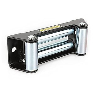 HLMOptimo 10 inch Winch Roller Fairlead 4 Way 10” Universal Mount Cable Guide Heavy Duty Nut Disassembly SUV Truck F150 8000 1000 12000lbs 14000 16000