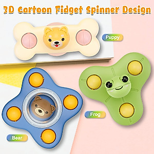 Suction Cup Spinner Toys (Cartoon)