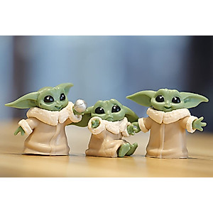 Happay 6PCS Baby Yoda Set, 2.2-Inch Action Figures, Adorable Dolls for Kids, Fun Collectible Toys