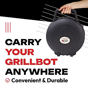 Grillbot Carry Case for Grillbot Automatic Grill Cleaning Robot – Weatherproof, Portable Protective Case with Handle & Locking Tabs