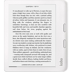 Kobo Libra 2 | eReader | 7” Glare Free Touchscreen | Waterproof | Adjustable Brightness and Color Temperature | Blue Light Reduction | eBooks | WiFi | 32GB of Storage | Carta E Ink Technology | White
