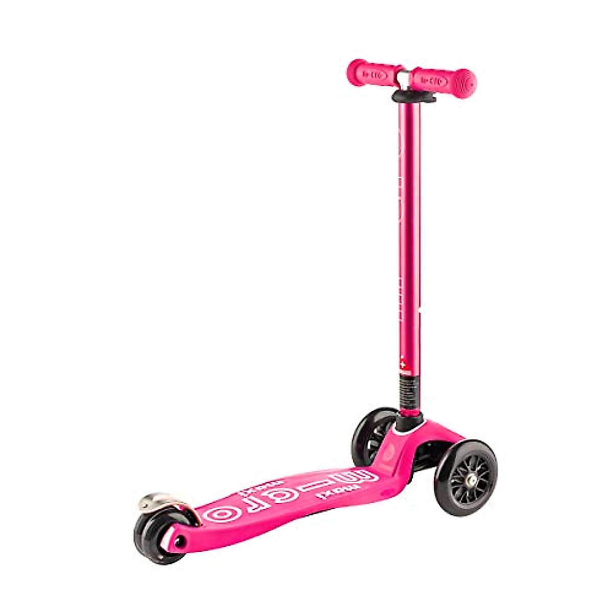 Micro Kickboard - Maxi Deluxe 3-Wheeled, Lean-to-Steer, Swiss-Designed Micro Scooter for Kids, Ages 5-12 (Pink)