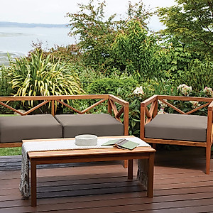 Classic Accessories Ravenna Water-Resistant 48 x 18 x 3 Inch Outdoor Bench/Settee Cushion Slip Cover, Patio Furniture Swing Cushion Cover, Dark Taupe, Patio Furniture Cushion Covers